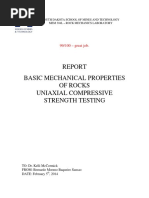 UCS Testing Procedure for Rocks | PDF | Strength Of Materials ...