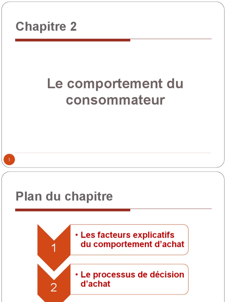 Chapitre 2 - Comportement Du Consommateur | PDF | Consommateurs | Risque