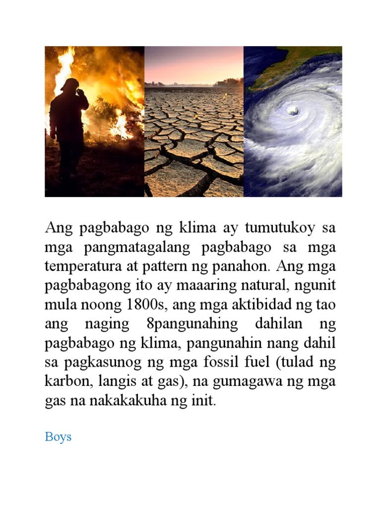 Ap Homework For Grade 7 Climate Change | PDF