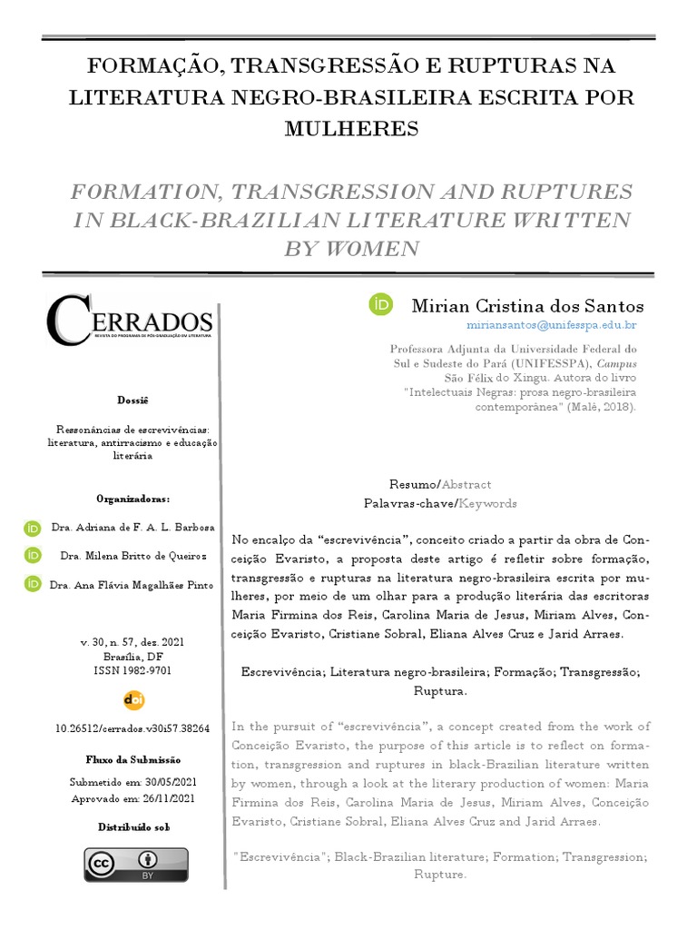 57 - Miriam P. 70-80 | PDF | Escravidão | Interseccionalidade
