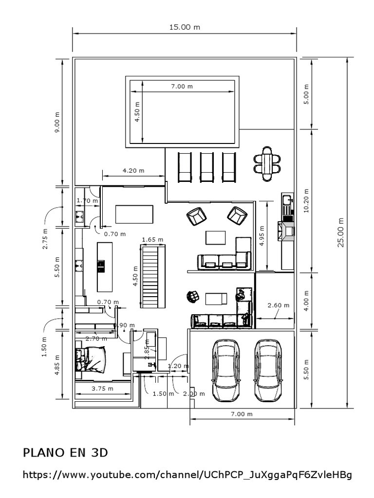 Planos de casa 15x25 metros | PDF