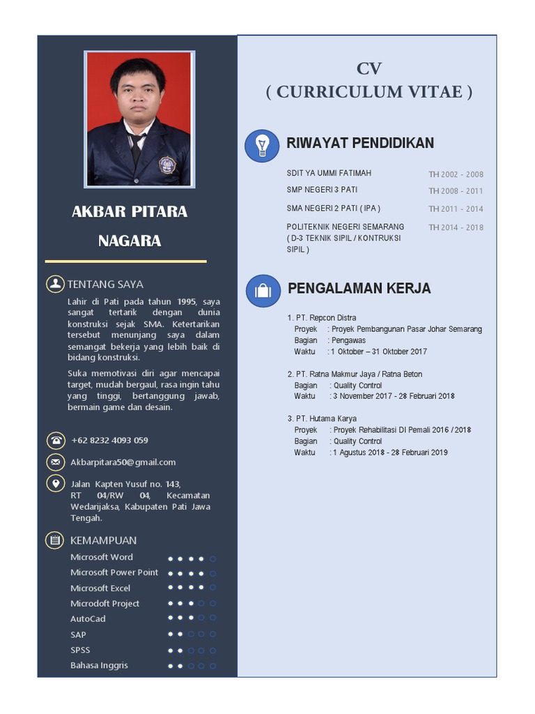CV Akbar Pitara: Ahli Konstruksi dan QC | PDF | Bisnis