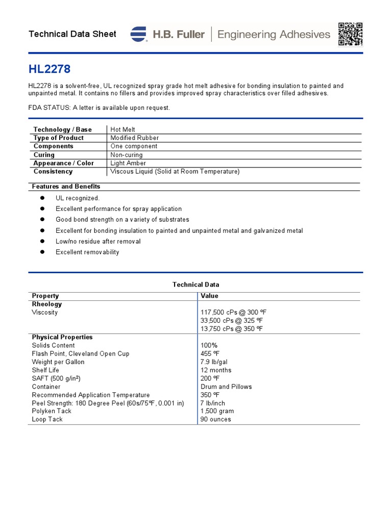 HB Fuller - Industrial Assembly - HL2278 | PDF | Legal Liability | Tort