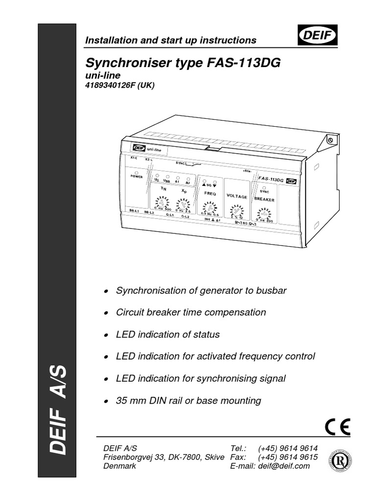 Fas 113dg Installation Instructions 4189340126 Uk Pdf Relay