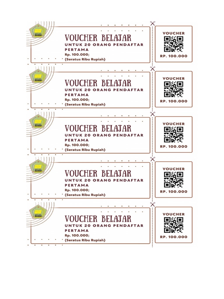 Voucher Belajar 1 | PDF