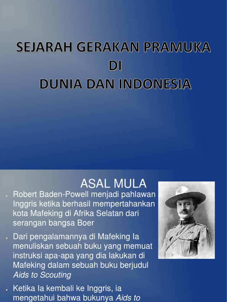 Sejarah Pramuka Dunia dan Indonesia | PDF