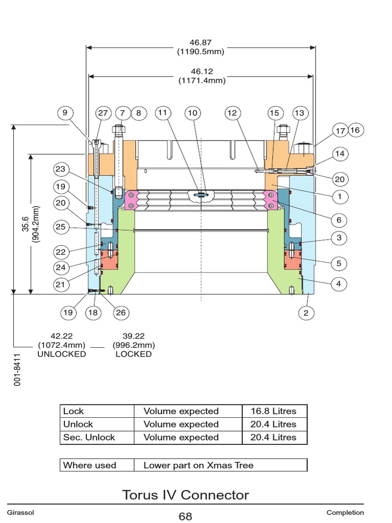 Torus IV Connector Cross-Section | PDF | Piston | Machines