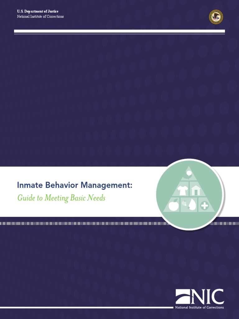 Guide To Meeting Basic Needs: Inmate Behavior Management | PDF | Prison ...