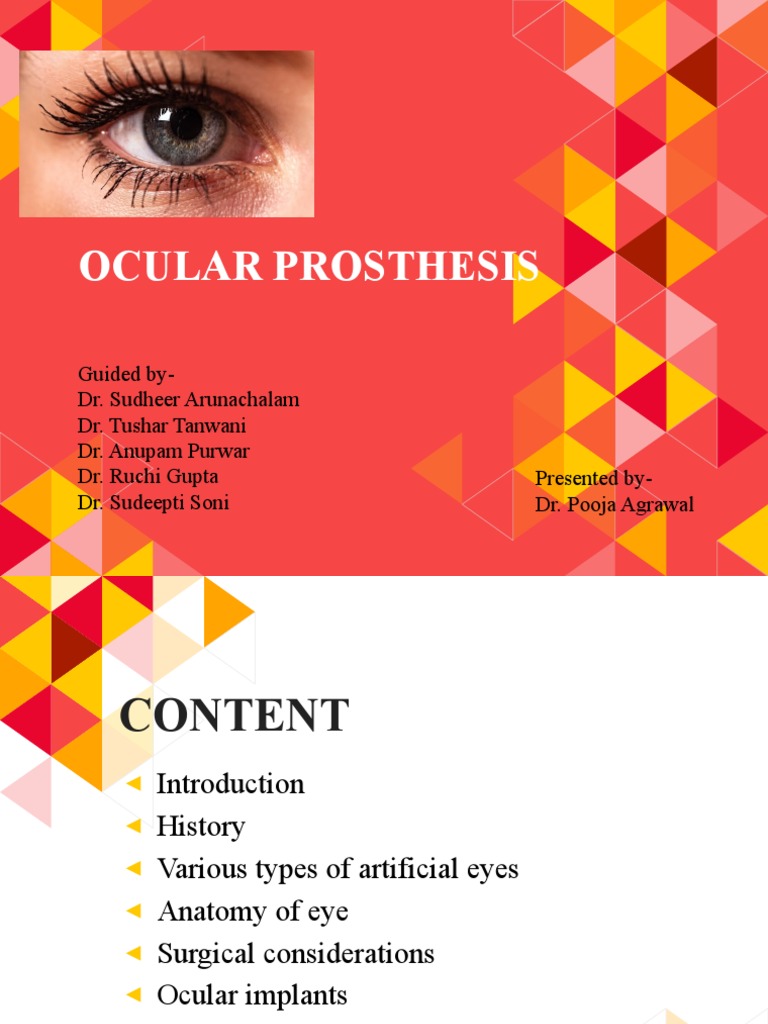 15.ocular Prosthesis | PDF | Human Eye | Implant (Medicine)