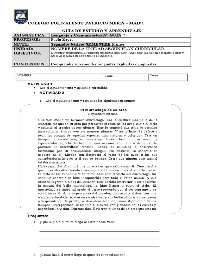 Guia Implicito y Explicito | PDF