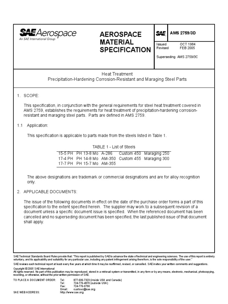 Ams-27593d HEAT TREATMENT | PDF | Heat Treating | Metals
