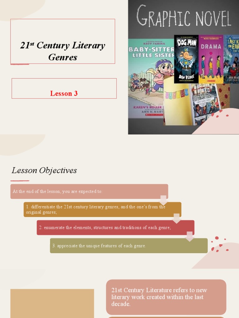 21 Century Literary Genres: Lesson 3 | PDF | Genre | Novels