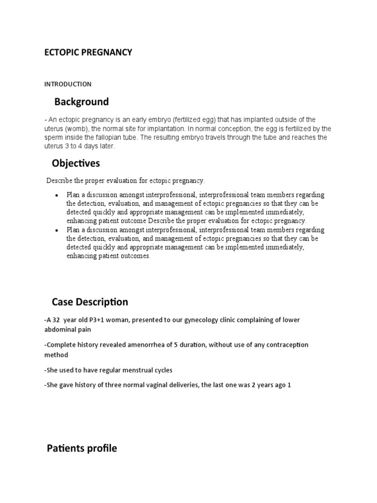 Ectopic Pregnancy Villapando Ivan Concept Map | PDF | Pregnancy | Human ...
