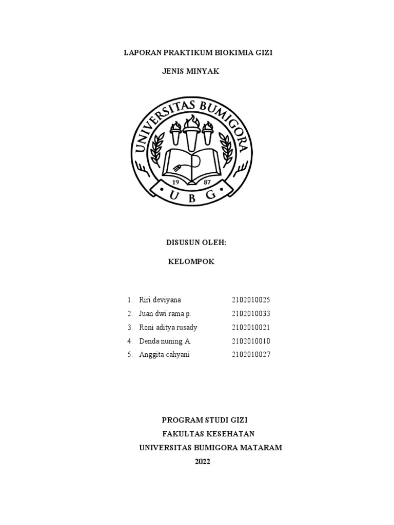 LAPORAN PRAKTIKUM Biokimia | PDF | Kesehatan Holistik