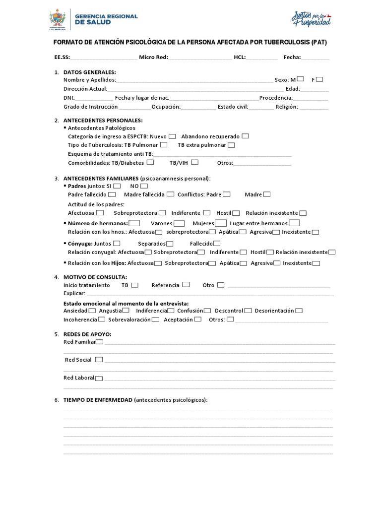 14.-Formato Atencion Psicologica Pat | PDF | Medicina | Ciencias de la Salud