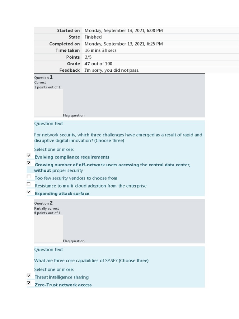 Nse 2 - Sase | PDF | Cloud Computing | Security