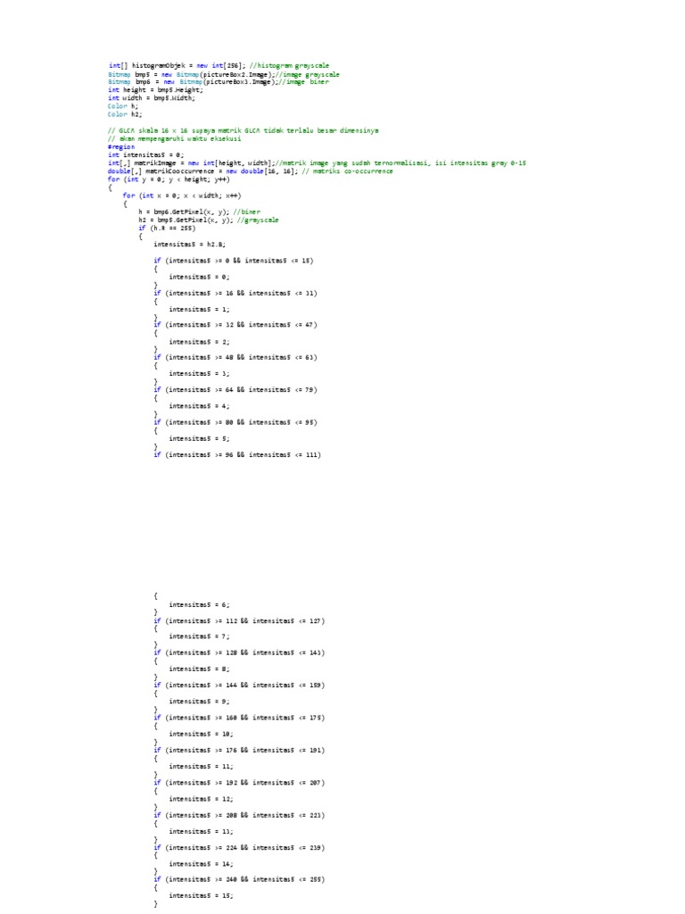 GLCM Feature Extraction | PDF | Image Processing | Computer Graphics GLCM Feature Extraction | PDF | Image Processing | Computer Graphics