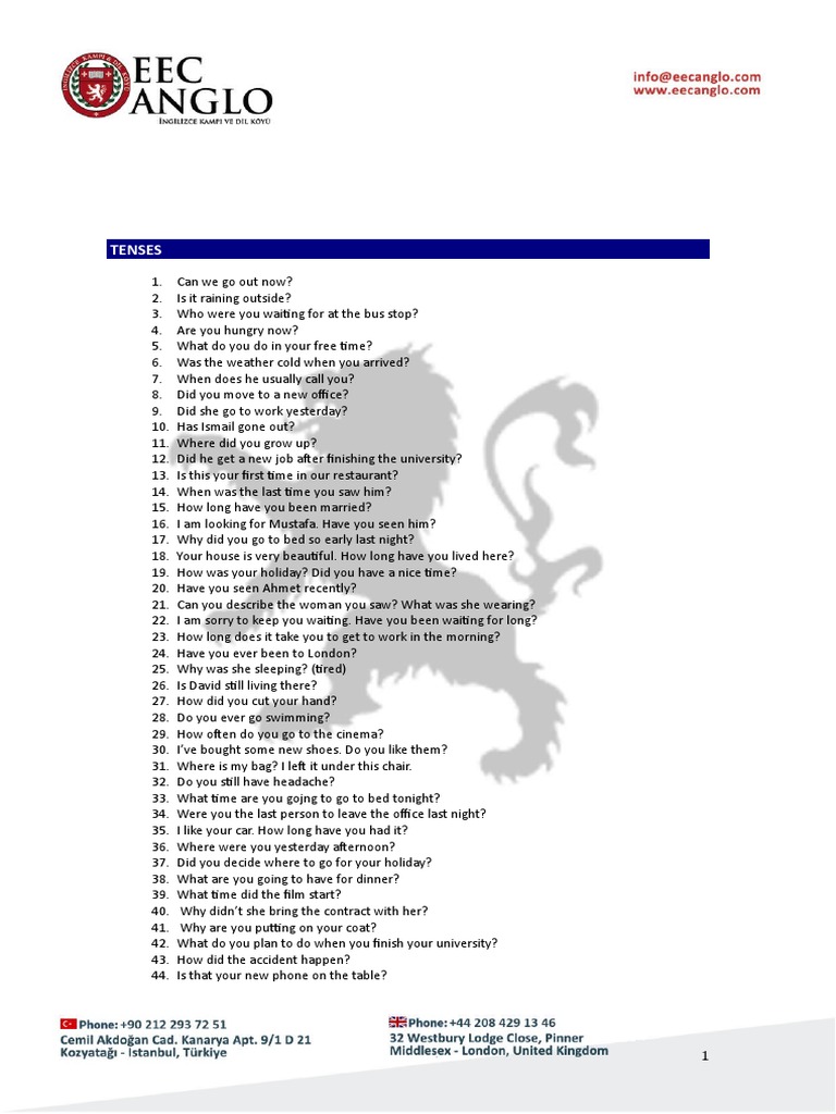 Basic Questions | PDF