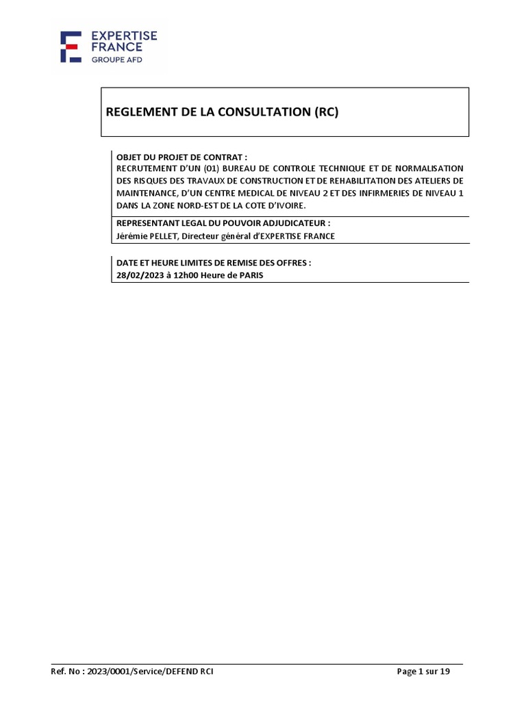Reglement de Consultation | PDF | Informatique | Ingénieur