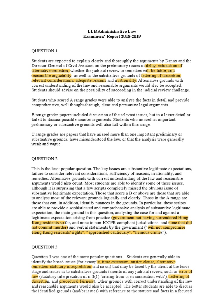 Analysis of Key Issues and Arguments in Three Questions Regarding Judicial Review Challenges ...