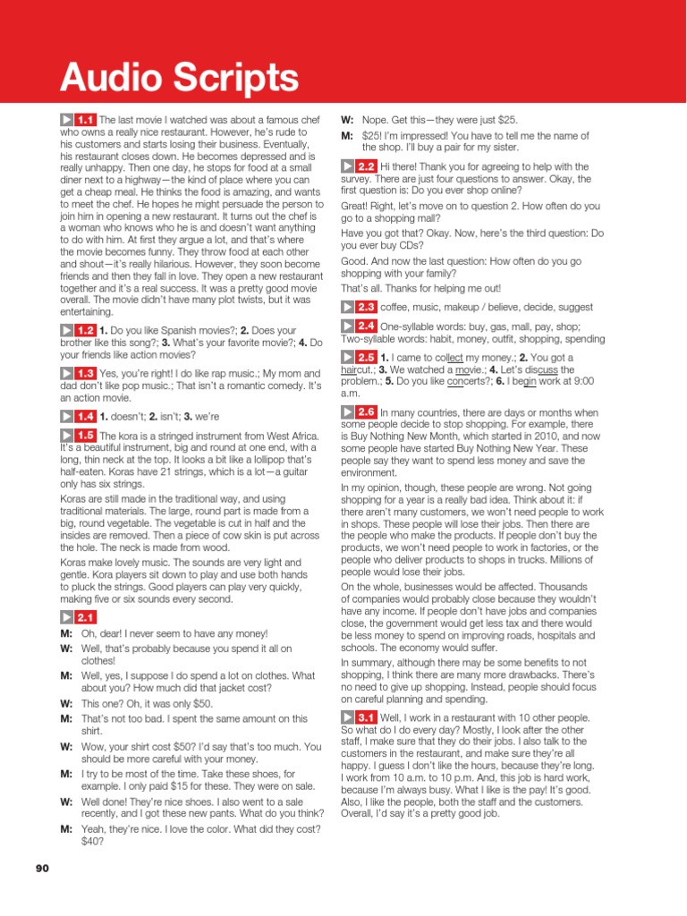 Keynote 1 - WB Audioscript | PDF