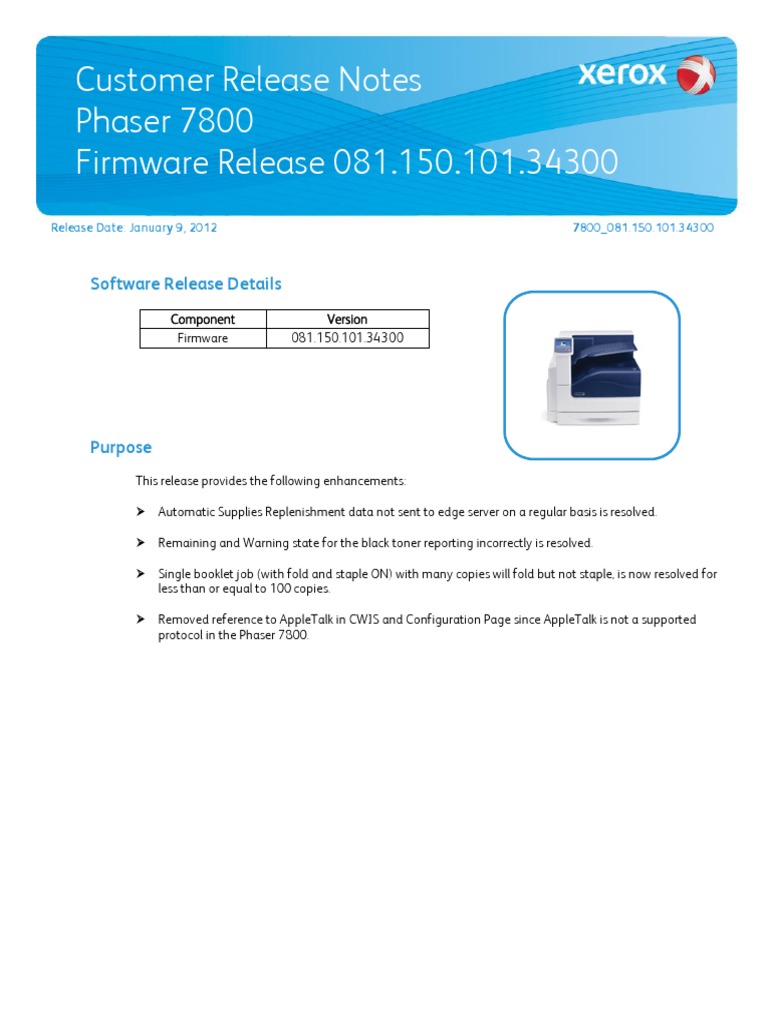 7800 Release Notes 081.150.101.34300 | PDF | Internet Protocol Suite ...