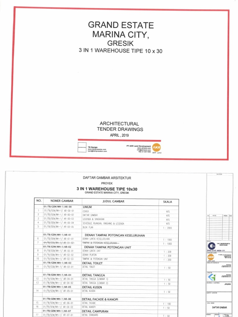 Architectural Tender Drawing Warehouse 10x30 Gem City | PDF