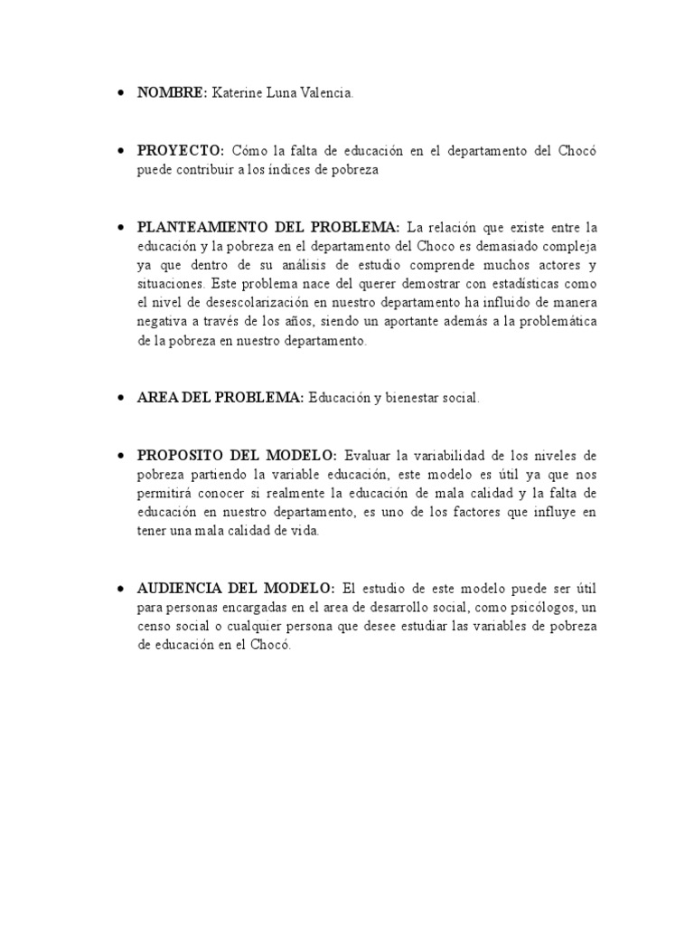 Educación y pobreza en Chocó | PDF | Pobreza | Pobreza e indigencia