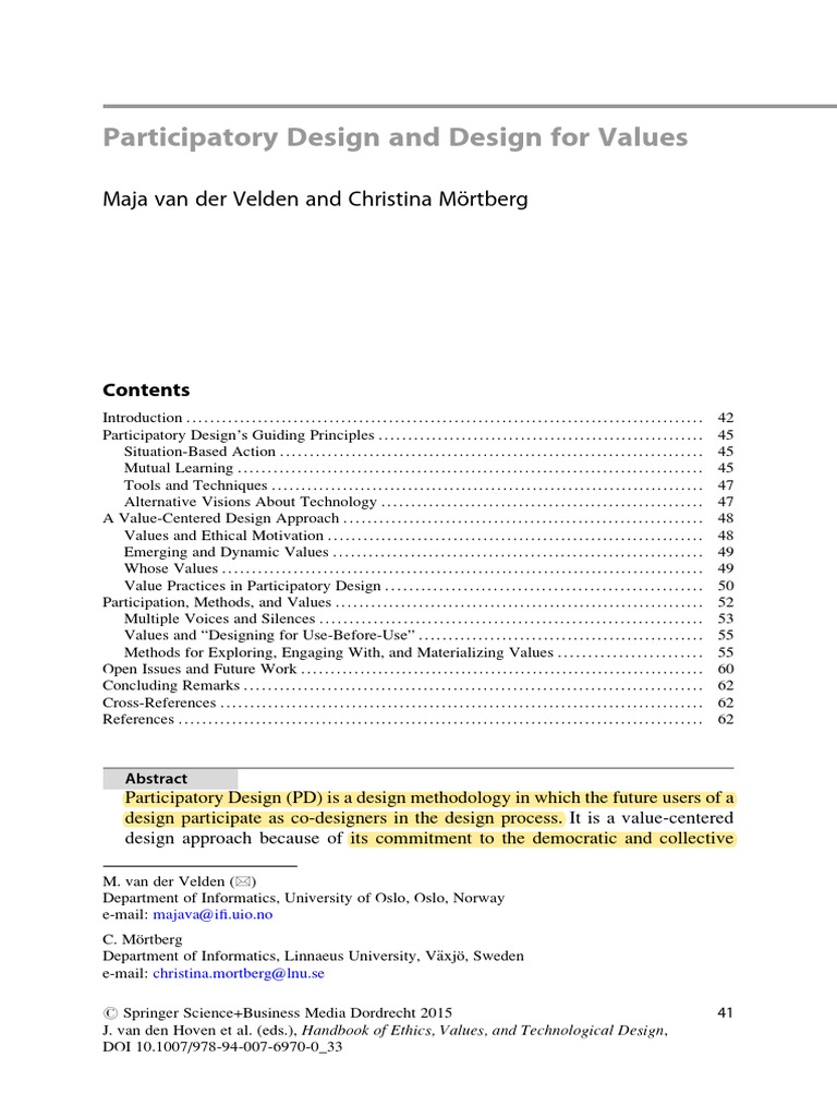Handbook Participatory Design | PDF | Design | Autonomy