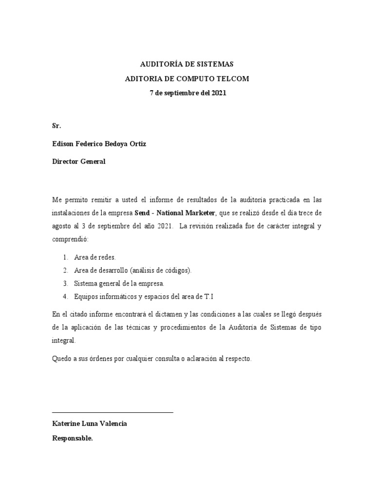 Carta Remisoria Ejemplo | PDF