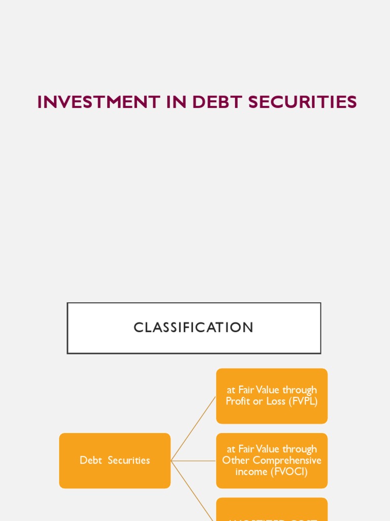 Investment in Debt Securities | PDF | Fair Value | Interest