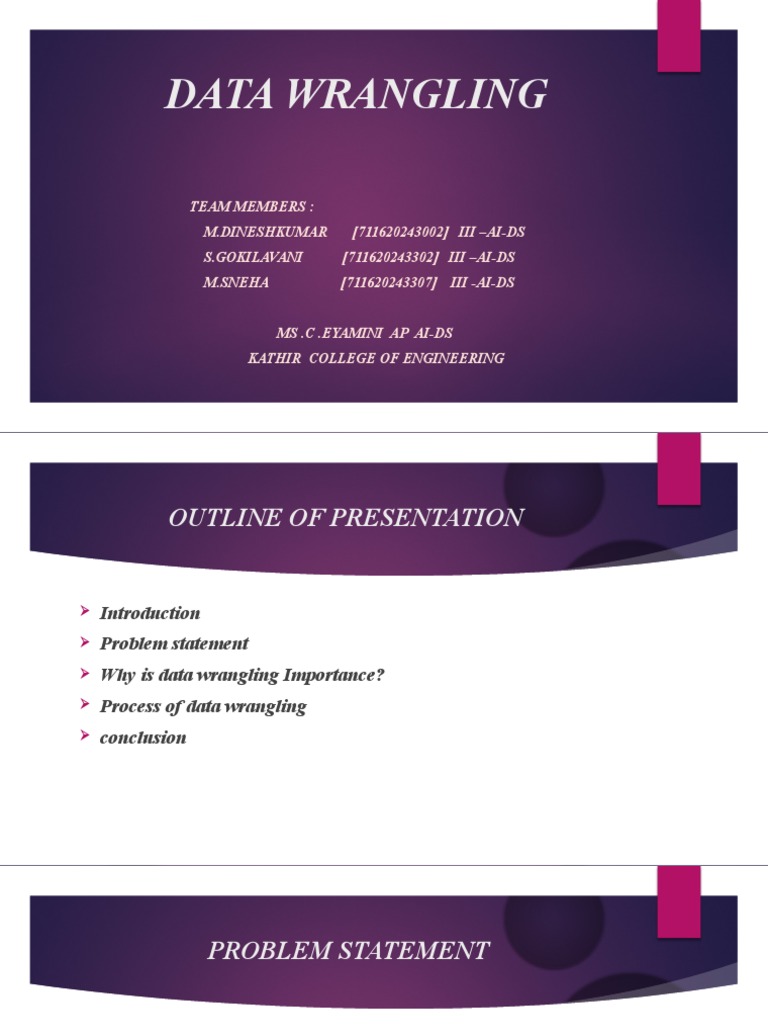 Data Wrangling | PDF