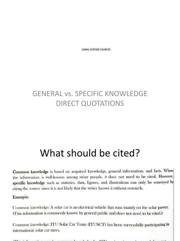 Using Outside Sources | PDF | Citation | Linguistics