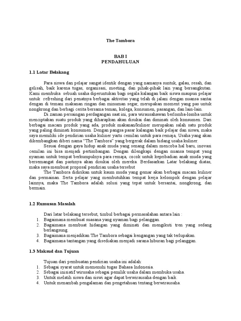 Contoh Proposal Proyek | PDF