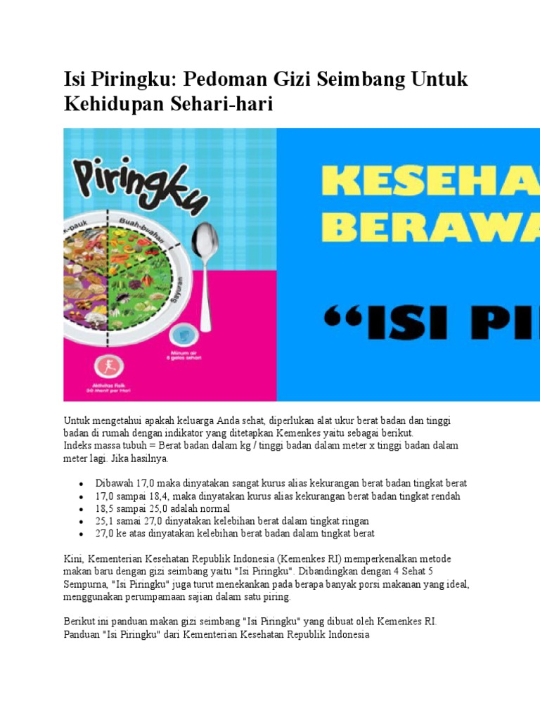 Isi Piringku | PDF