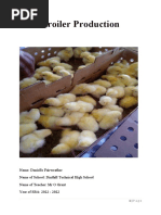 CXC Agricultural Science Sba | PDF | Broiler | Chicken