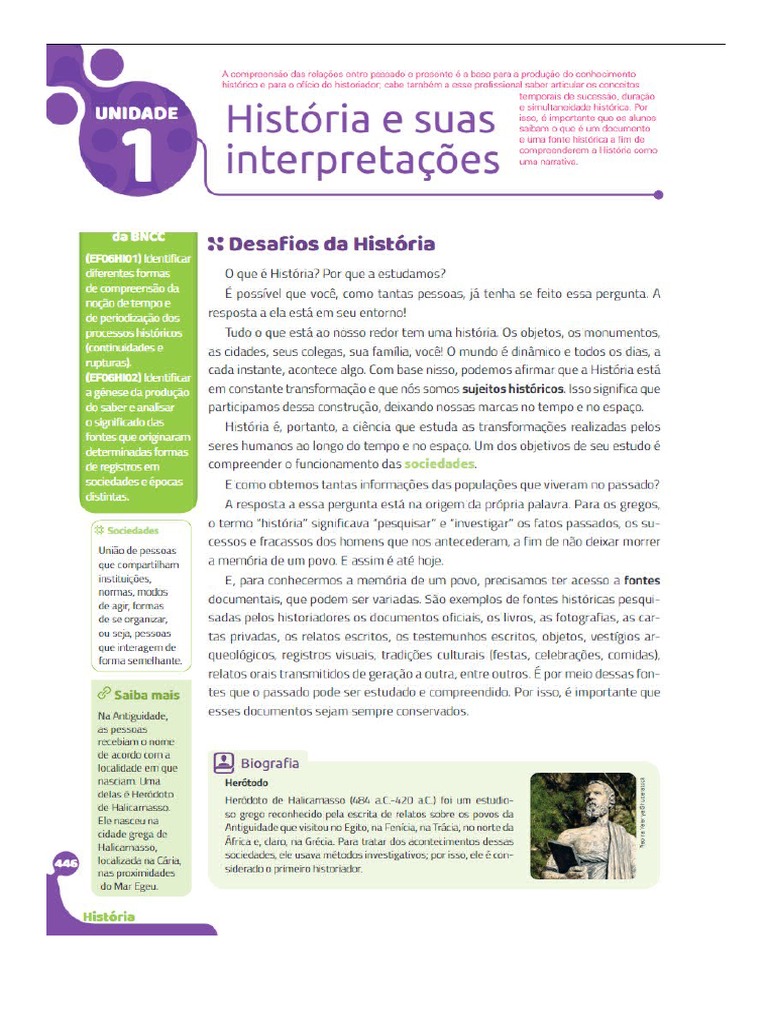 6º Ano Apostila de História | PDF