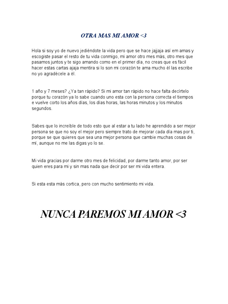 Otra Mas Mi Amor | PDF