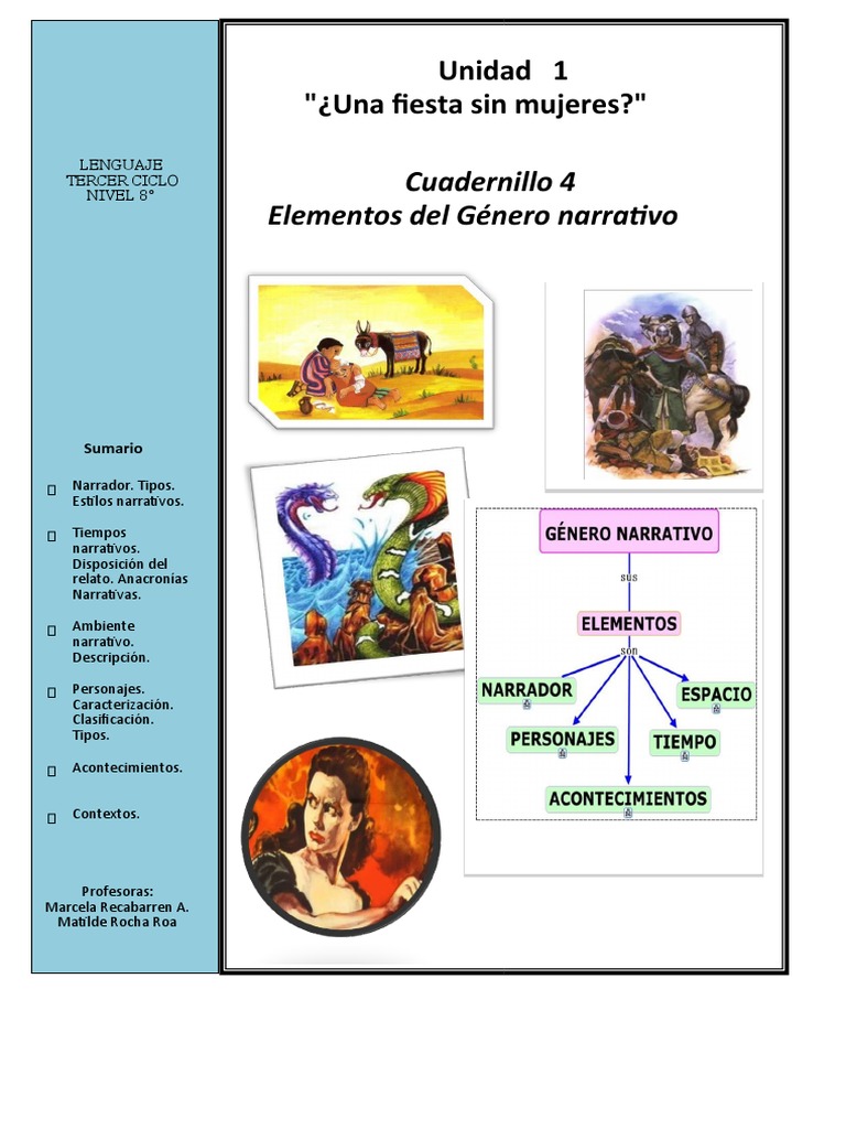 Elementos del género narrativo | PDF | Narración | Autor