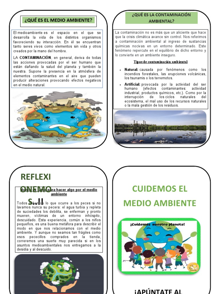 Diptico Crear | PDF | Entorno natural | Contaminación