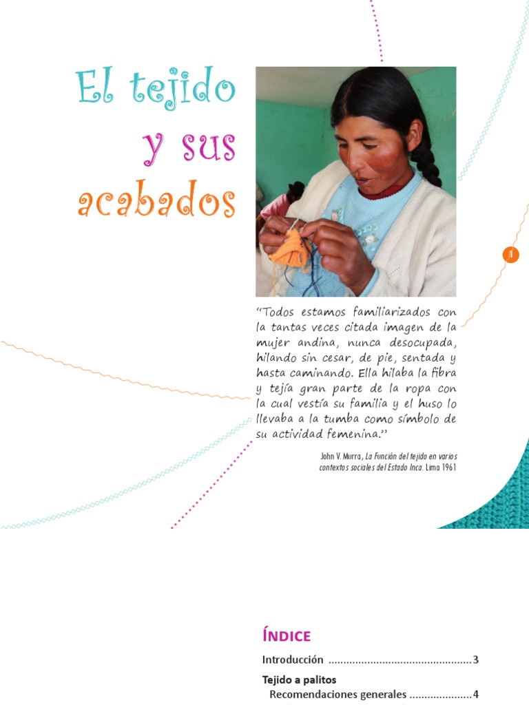 El Tejido y Sus Acabados | Descargar gratis PDF | Tejer | Ropa