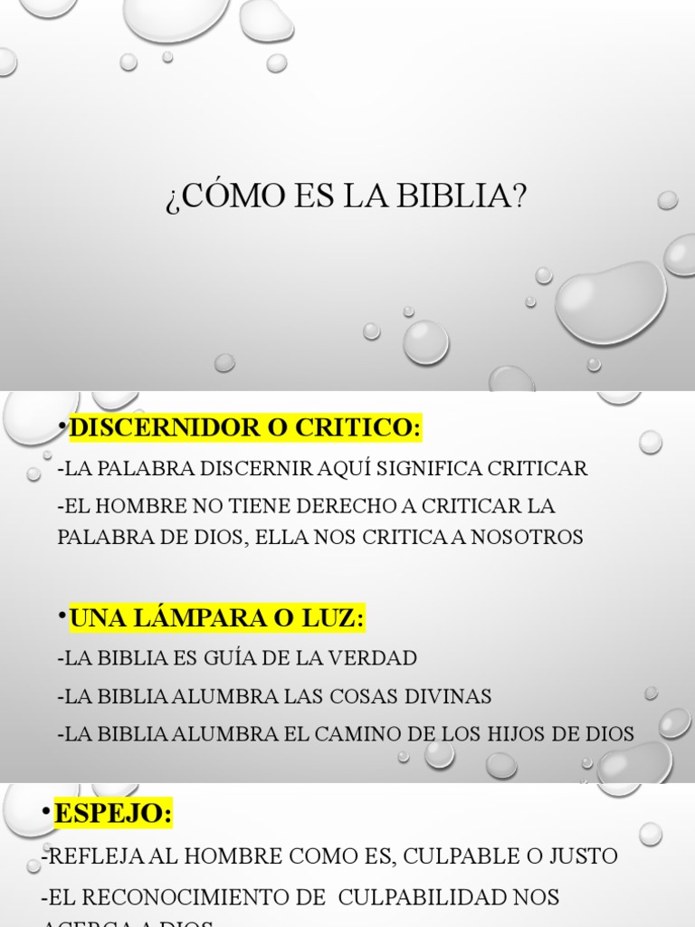 Como Es La Biblia | PDF | Dios | Biblia