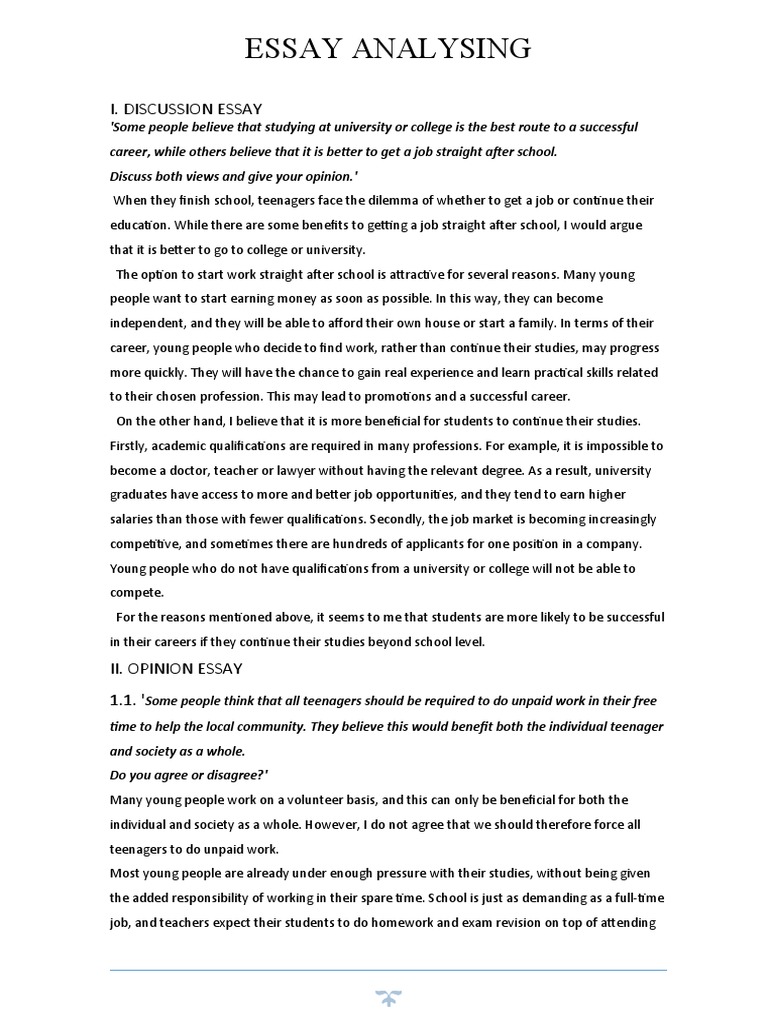 Essay Sample For Each Type | PDF | International Student | Adolescence