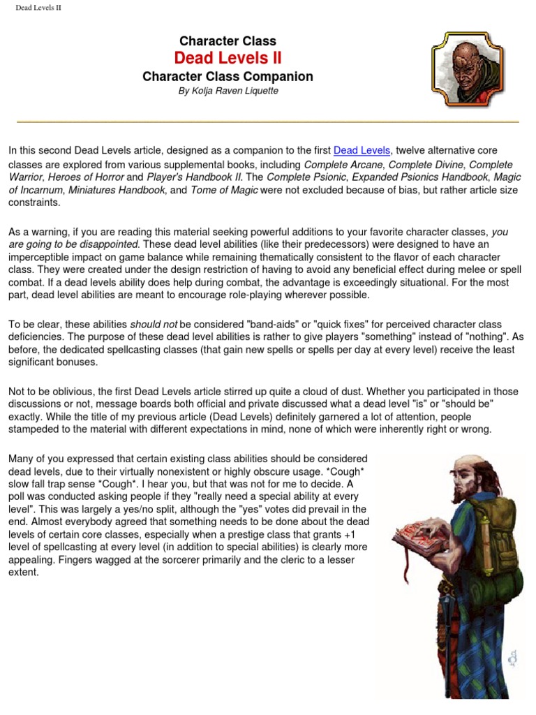 Dead Levels II | PDF | Elf (Dungeons & Dragons)