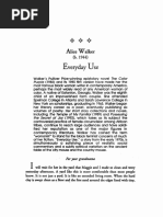 Everyday Use by Alice Walker | PDF