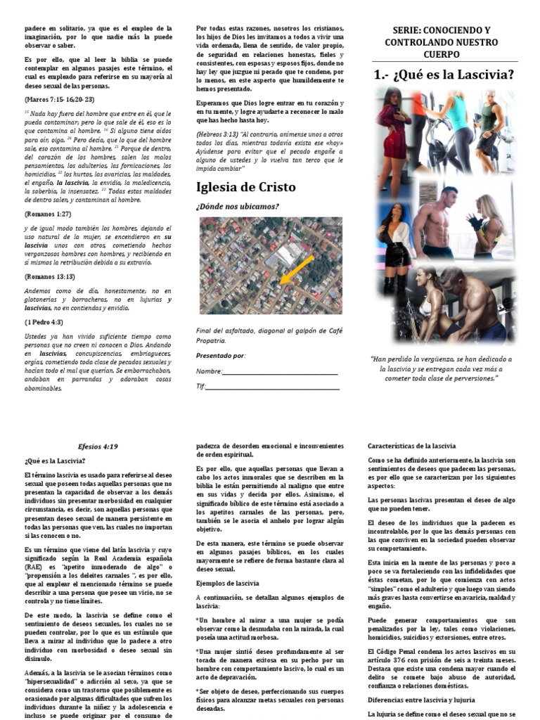 Que Es La Lascivia y La Lujuria | PDF | Lujuria | Moralidad