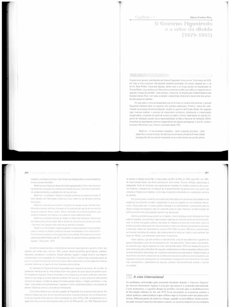 PIRES, Marcos Cordeiro. Economia Brasileira (Cap.8) | PDF