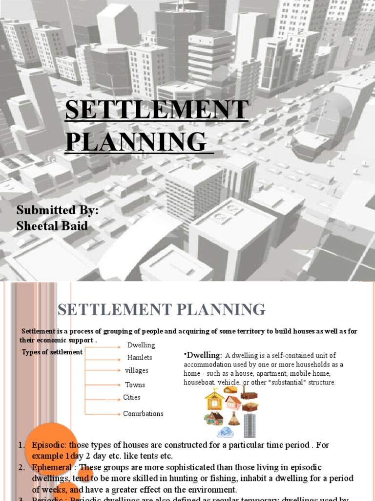 Settlement Planning | PDF