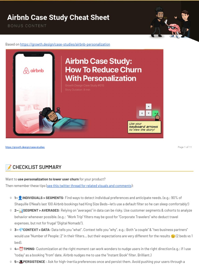 Airbnb Personalization Cheat Sheet | PDF | Psychology | Cognition