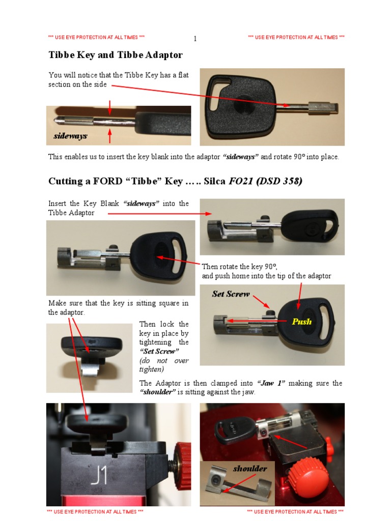 Tibbe Key and Tibbe Adaptor: Sideways | PDF | Manufactured Goods ...